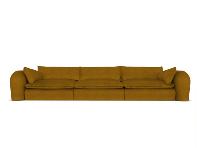 Modern Comfy Sofa in Saffron Fabric by Collector for sale at Pamono