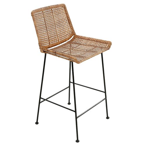 Wicker High Chair or Stool for sale at Pamono