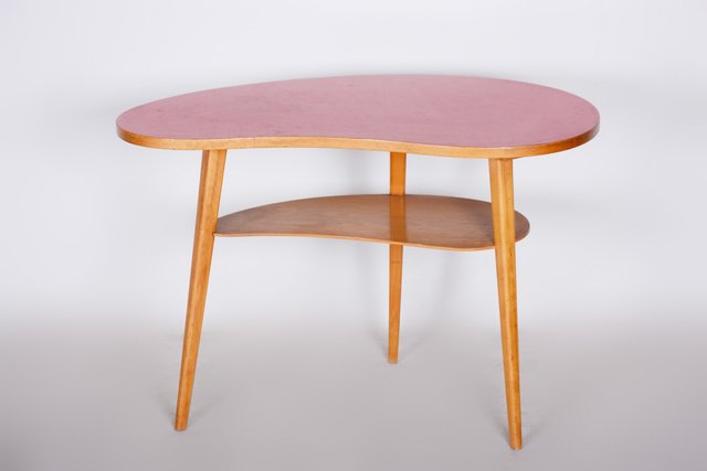 Mid-Century Original Small Table in Beech & Formica, Czech, 1950s for ...
