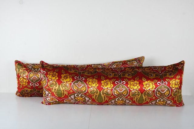 Vintage Velvet Cushion Covers with Floral Pattern, Set of 2 for sale at ...