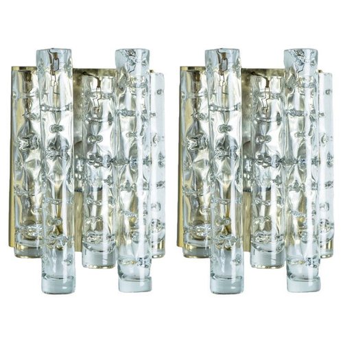 Structured Tubes Wall Lights from Doria Leuchten, 1960s, Set of 2 for ...