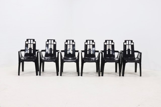 Boston Chairs by Pierre Paulin for Henry Massonnet, France, 1980s, Set ...