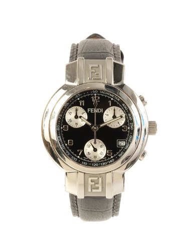 Watches Logo Face Watch in Black from Fendi for sale at Pamono