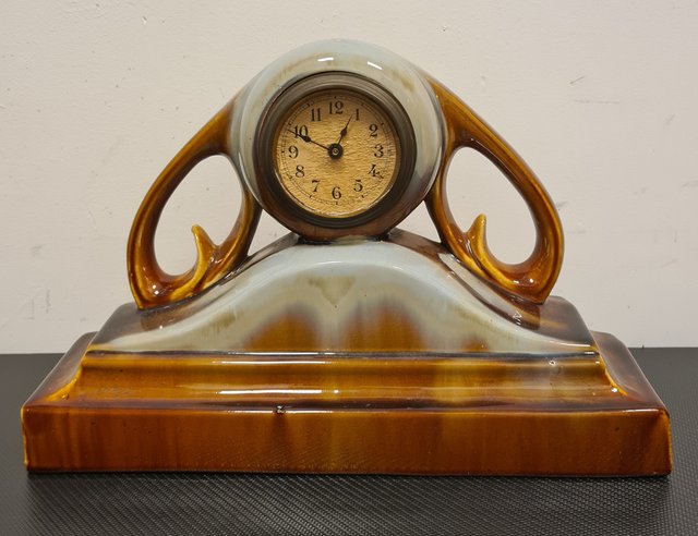 Vintage Ceramic Clock, 1940s for sale at Pamono