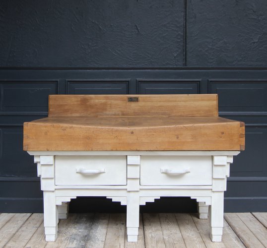 Art Deco Butcher Block Work Table, 1930s for sale at Pamono