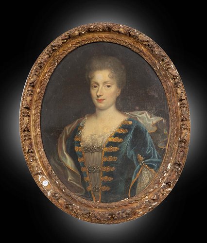 Marie Jeanne Baptiste of Savoy Nemours, France, 18th Century, Oil on ... Marie Jeanne Baptiste of Savoy Nemours, France, 18th Century, Oil on ...