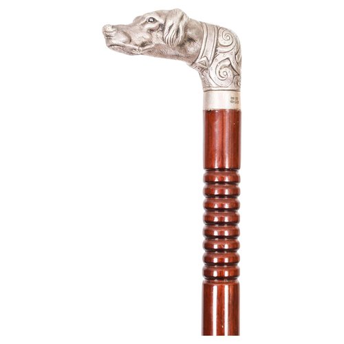 Vintage English Silver Walking Stick Cane from William Comyns & Sons ...