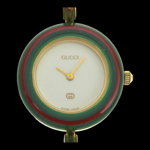 Change Bezel Watch 11/12 Gold Plated Swiss Made Quartz Analog Display ...