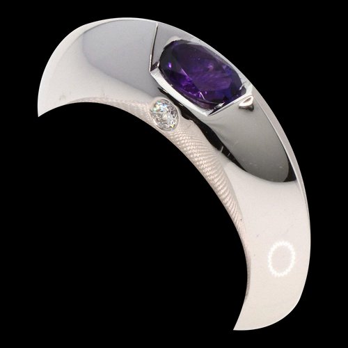 PIAGET Aura Amethyst Diamond #52 Ring K18 White Gold Women's for sale ...