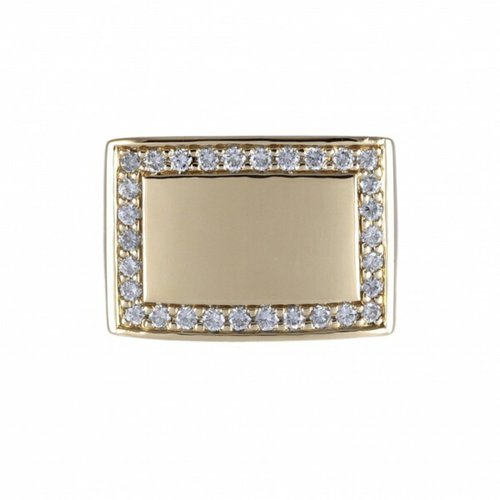 Stamp Stand Ring in Yellow Gold from Piaget for sale at Pamono