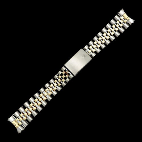 ROLEX bracelet 19 frames men's watch 750 yellow gold silver for sale at ...