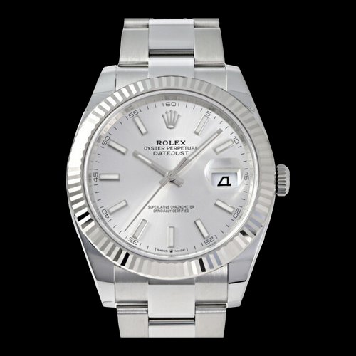 ROLEX Datejust 41 126334 Silver/Bar Dial Watch Men's for sale at Pamono