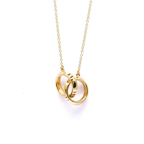 Interlocking Pendant Necklace in Pink Gold from Tiffany & Co. for sale ...