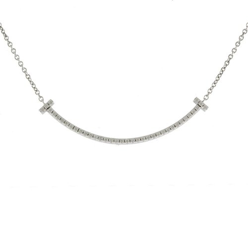 T Smile Diamond Necklace from Tiffany & Co. for sale at Pamono
