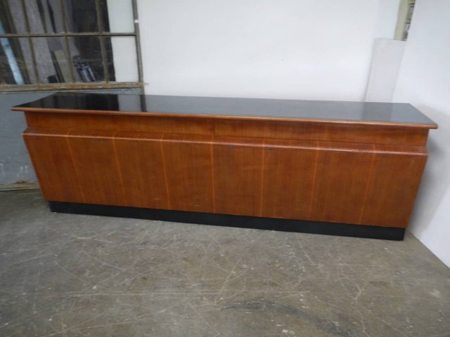 Flat Shop Counter in Black Formica, 1950s for sale at Pamono
