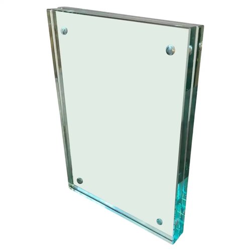 Mid-Century Modern Glass Italian Picture Frame attributed to Fontana ...