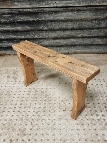 Vintage Wooden Bench Side Table, 1960s for sale at Pamono