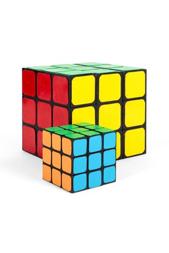Large Rubiks Cube Shop Display Models, Set of 2 for sale at Pamono