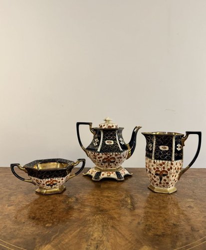 Antique Victorian Tea Set from Royal Davenport, 1880, Set of 3 for sale ...
