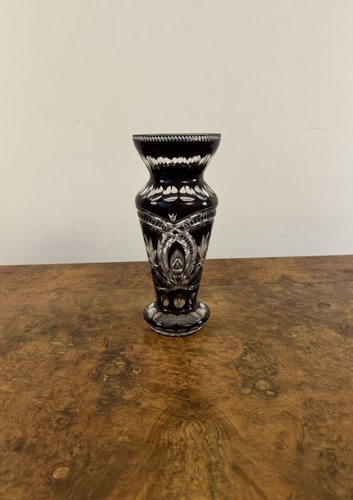 Antique Victorian Bohemian Glass Vase, 1880 for sale at Pamono