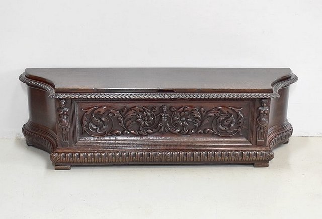 19th Century Renaissance Safe Bench for sale at Pamono