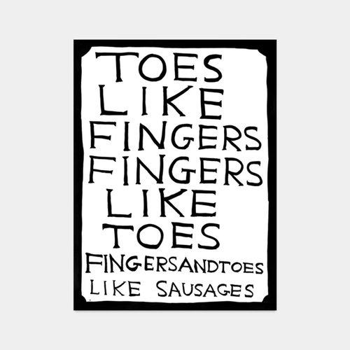 David Shrigley, Zehen wie Finger Finger wie Zehen, 2022 bei Pamono kaufen