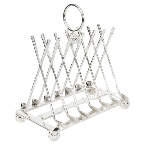 Vintage Silver-Plated Toast Rack, 1980s for sale at Pamono