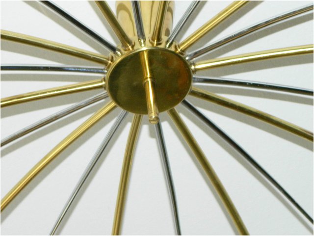 Sun Ceiling Lamp by J.T. Kalmar, Vienna, 1960s for sale at Pamono