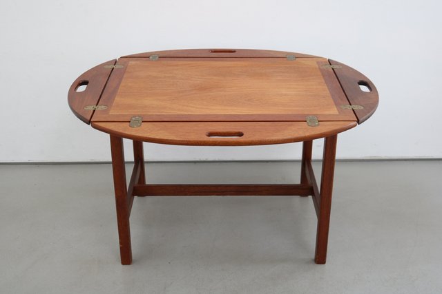 Danish Butlers Tray Table in Teak 1960s