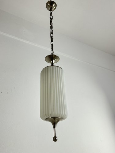 Mid-Century Italian Torpedo Ceiling Light in the style of Reggiani ...