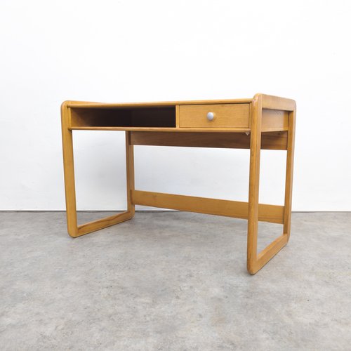 Vintage Ash Writing Desk by Drevopodnik Holesov, 1980s for sale at Pamono