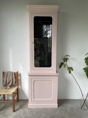 High Powder Pink Display Case, 1950s for sale at Pamono