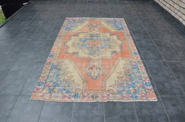 Vintage Bohemian Wool Rug, 1960s for sale at Pamono