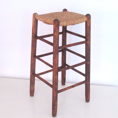 Rustic High Stool by Charlotte Perriand, 1960s for sale at Pamono