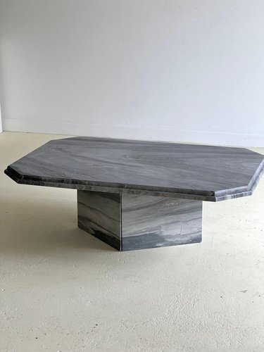 Grey Marble Coffee Table for sale at Pamono