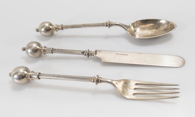 Sterling Flatware Set by George Sharp for Tiffany & Co, Set of 3 for ...