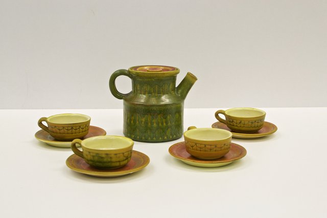 Alessio Tasca Coffee Set, 1960s, Set of 5 for sale at Pamono