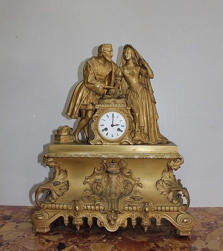 Renaissance Style Bronze and Brass Pendulum Clock, 19th Century for ...