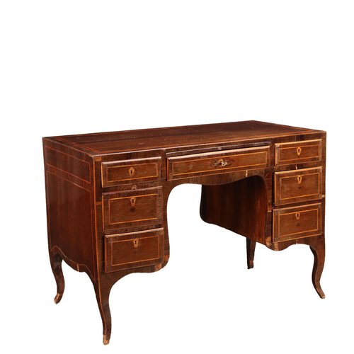 Neoclassical Writing Desk in Exotic Wood Veneer & Silver Fir, 1700s for ...