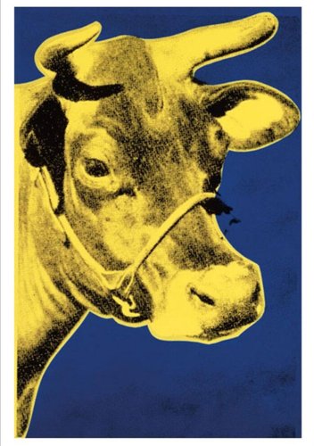 Andy Warhol, Mucca (blu e giallo), Stampa digitale in vendita su Pamono