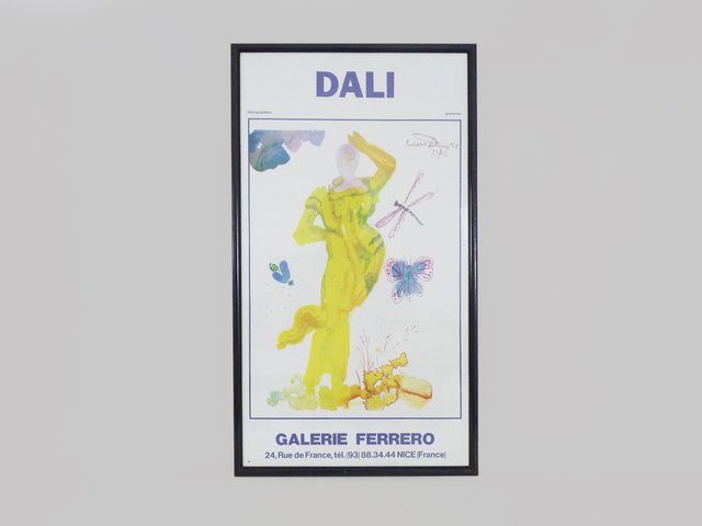Ferrero Gallery Poster after Salvador Dali, 1976 for sale at Pamono