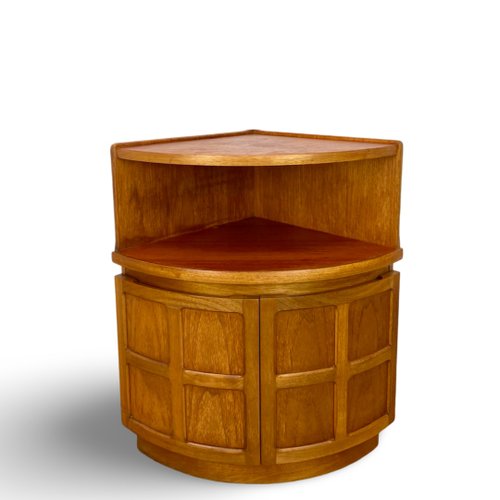 Mid-Century Teak Corner Unit attributed to Nathan for sale at Pamono