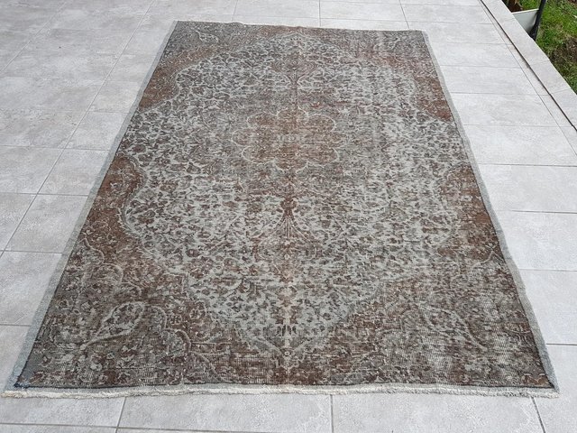 Vintage Dark Gray Rug, 1960s for sale at Pamono