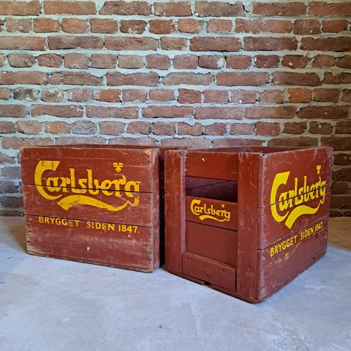 Wooden Box from Carlsberg, 1960s for sale at Pamono