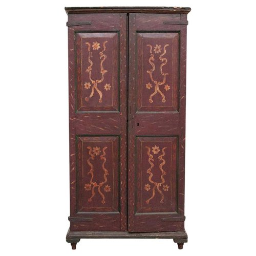 Traditional Spanish Polychrome Wardrobe, 1850s for sale at Pamono
