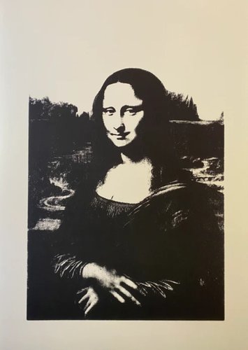 Mona Lisa Schwarz Wei