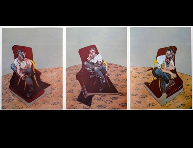 Francis Bacon, Homage to Lucian Freud: Three Studies for the Portrait ...