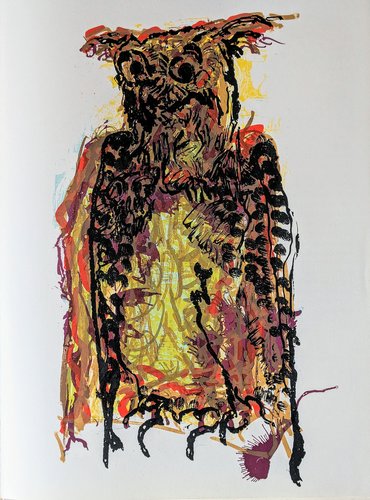Jean-Paul Riopelle, The Owl, Original Lithograph, 1970, Framed for sale ...