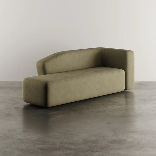 Sofa chaise suede store