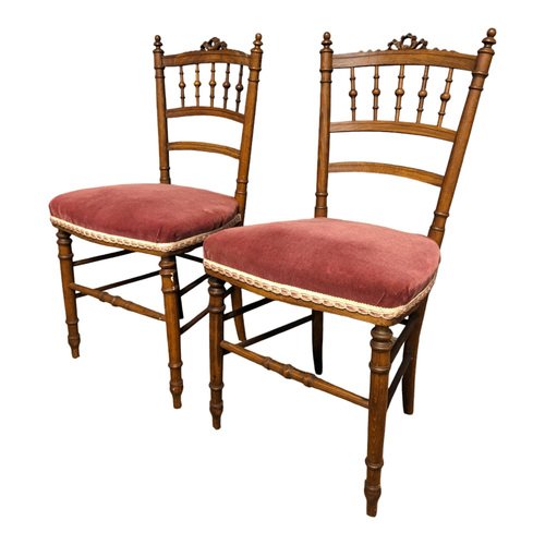Napoleon III Style Chairs, Set of 2 for sale at Pamono